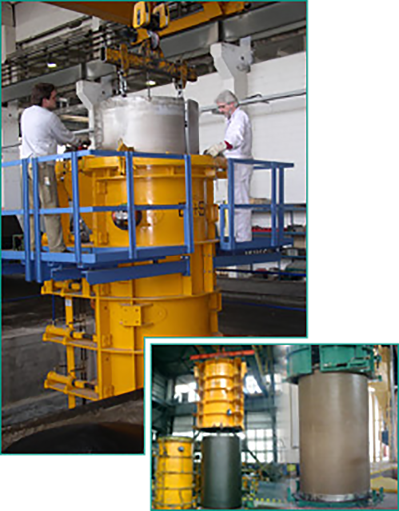 Polymer concrete pipes - Machines - B+S Engineering